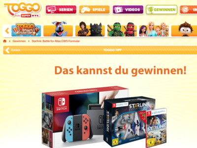 Toggo: Nintendo Switch gewinnen | Gewinnspiele.de